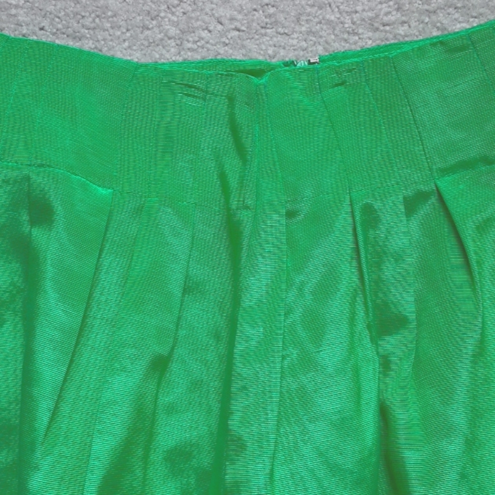 Green Taffeta Skirt - Gem